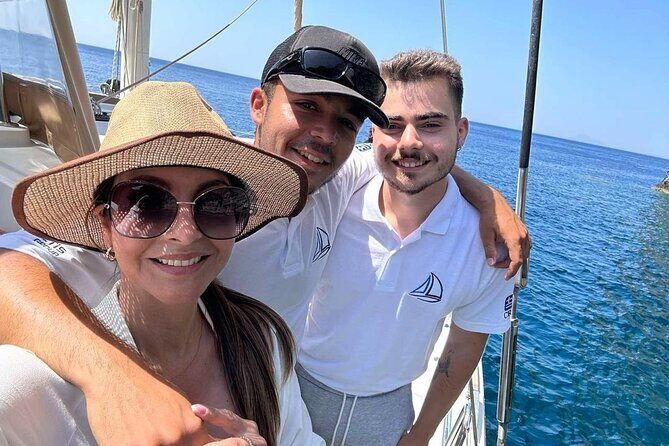 Luxury Santorini Sunset Cruise: Dinner, BBQ, Open Bar, Transfers - Setting Sail from Vlychada