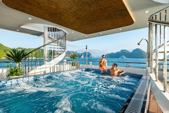 Luxury Scenic Cruise Through Ha Long Bay with Buffet Lunch - Key Points