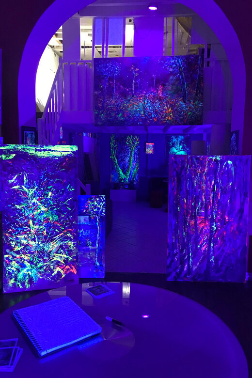 Lyon : Neon painting in an artist's studio - gallery - An In-Depth Look at the Neon Painting Workshop