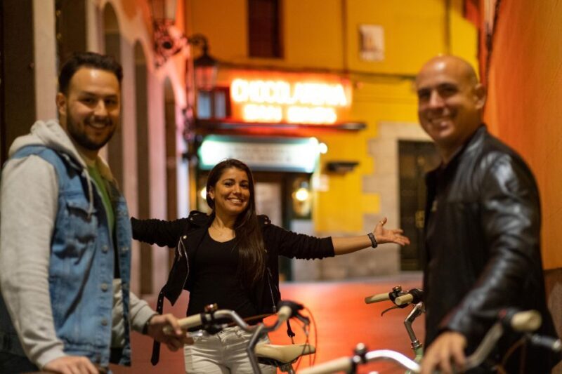 Madrid by Night: Vintage Bike Tour Highlights/Optional Tapas - Key Points