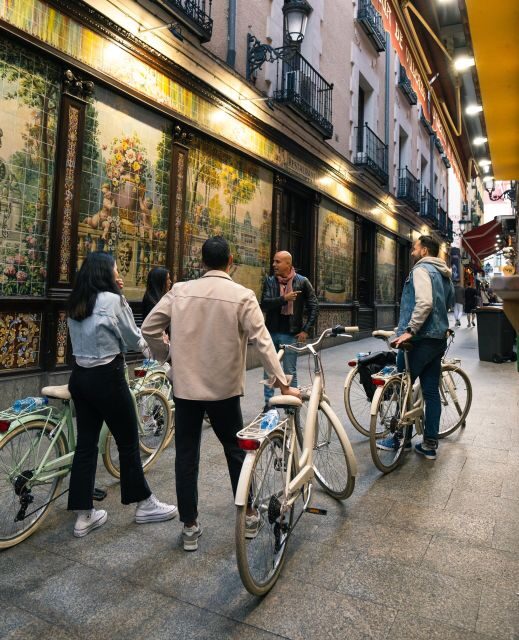 Madrid by Night: Vintage Bike Tour Highlights/Optional Tapas - The Charm of Exploring Madrid by Night