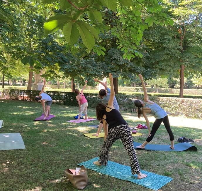 Madrid: Flow Yoga class in Retiro Park - The Value of a Yoga Class in Madrid’s Beloved Park