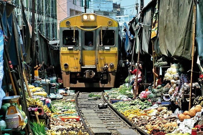 Maeklong Railway Market and Biking in the Village - Key Points