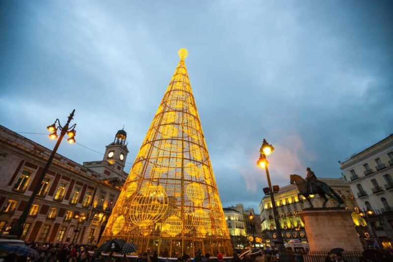 Magical Madrid Christmas Private Walking Tour - Key Points