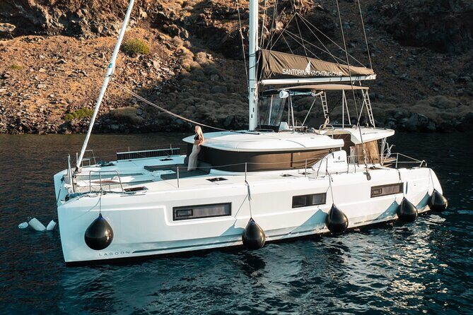Majestic Catamaran Caldera Cruise with Snacks, Meal & Drinks - Sunset or Day Cruise?