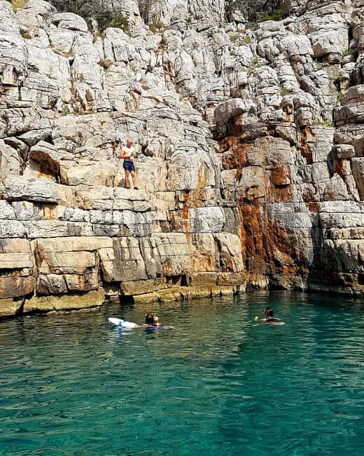 Makarska: 3 island, Cave, Cliffs, Jelsa, Lagoon, Golden Horn - Zeevo Islet and the Blue Lagoon