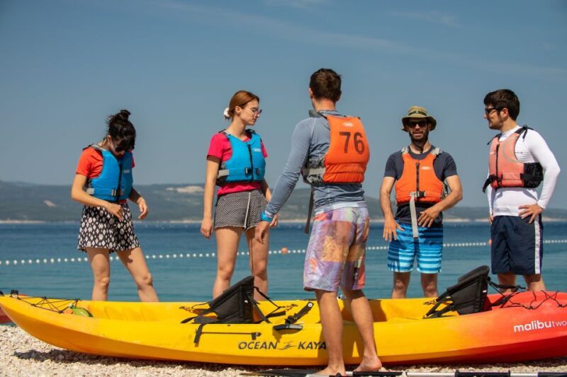 Makarska: Guided Sea Kayaking Tour with Snorkeling Stop - Reaching Nugal Beach and Hidden Shores