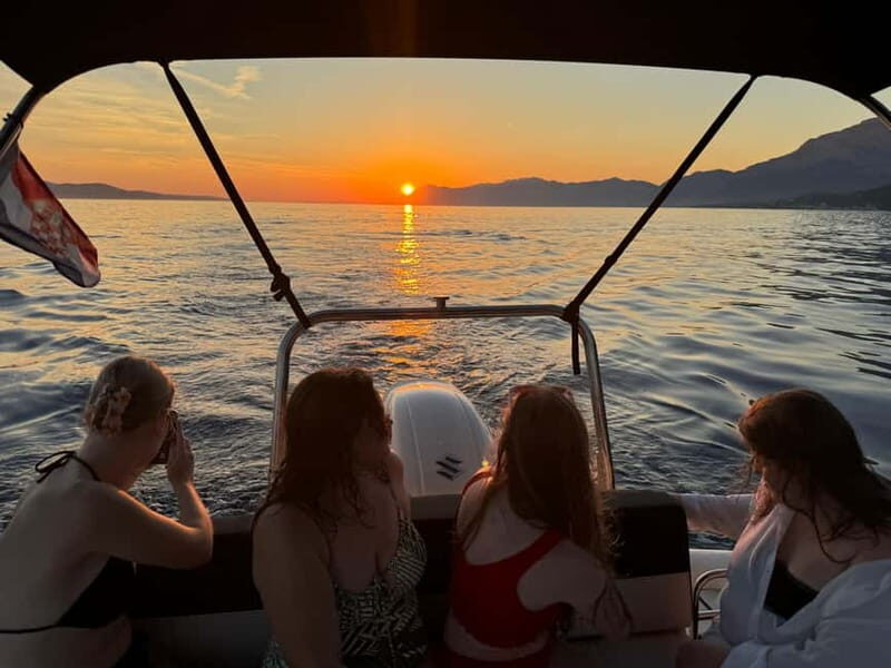 Makarska: Speedboat Sunset Tour to hidden bay on island Bra - Key Points