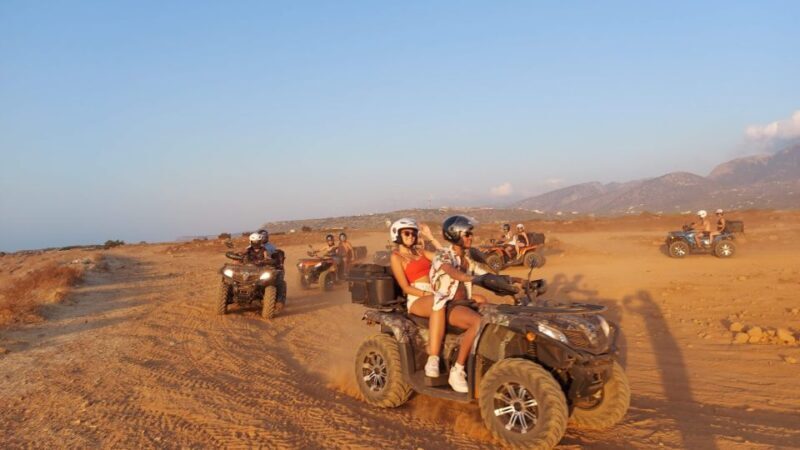 Malia: Off-Road Quad Safari Evening Tour with Dinner - The Itinerary in Detail