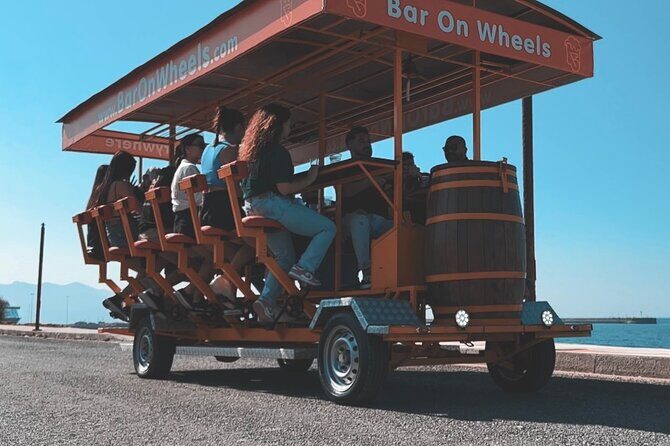 Malia: Party Bike 1 hour Experience & Unlimited Drinks - Key Points