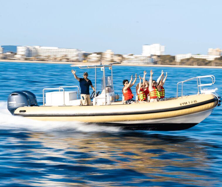 Mallorca: Visit Palma Speedboat adrenaline & snorkelling - A Thrilling Way to Explore Palma Bay
