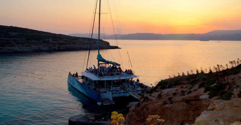 Malta: Blue Lagoon Evening Catamaran Cruise - Key Points