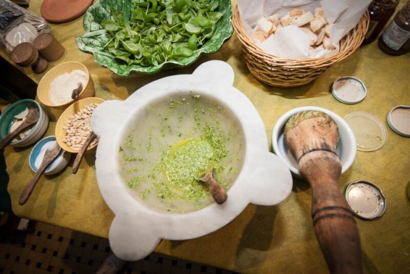 Manarola: Pesto Making Class with Tasting and Wine - Key Points