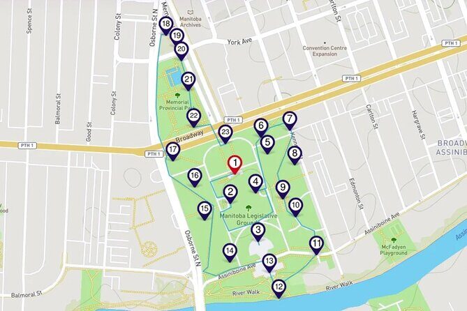 Manitoba Legislative Grounds: Smartphone Audio Tour - Key Points