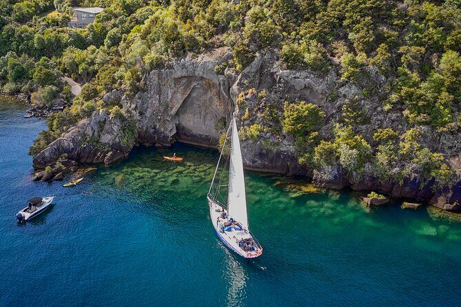 Maori Rock Carvings - Taupo Sailing Adventures - Kindred Spirit - An In-depth Look at the Maori Rock Carvings Sailing Tour