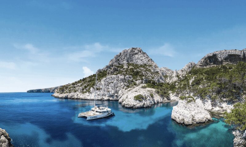Marseille: Sunset Evening & Dinner at Sea on a Maxi Catamaran at Frioul - Key Points