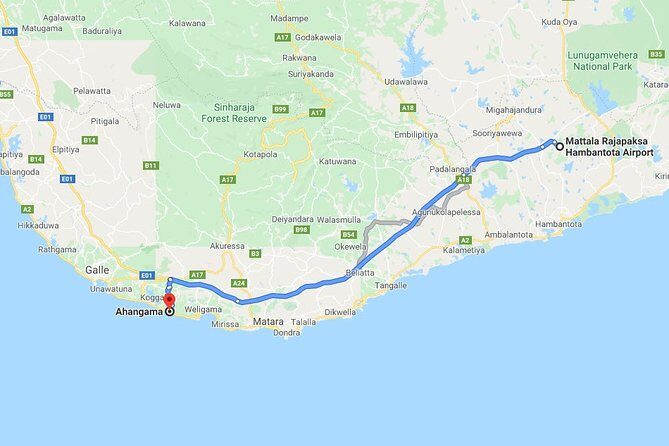 Mattala (HRI) Airport to Ahangama City Private Transfer - An In-Depth Look at the Transfer Experience
