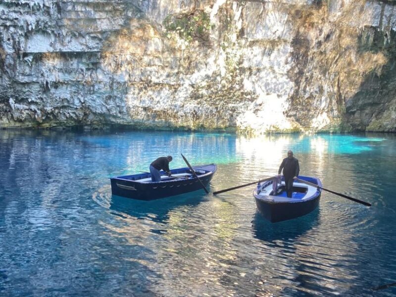 Melissani lake - Myrtos beach swimming - Key Points