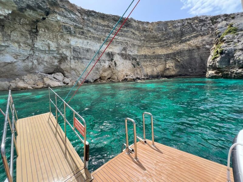 Mellieha: 2 Bay Evening Sunset Cruise Crystal & Blue Lagoon - Key Points