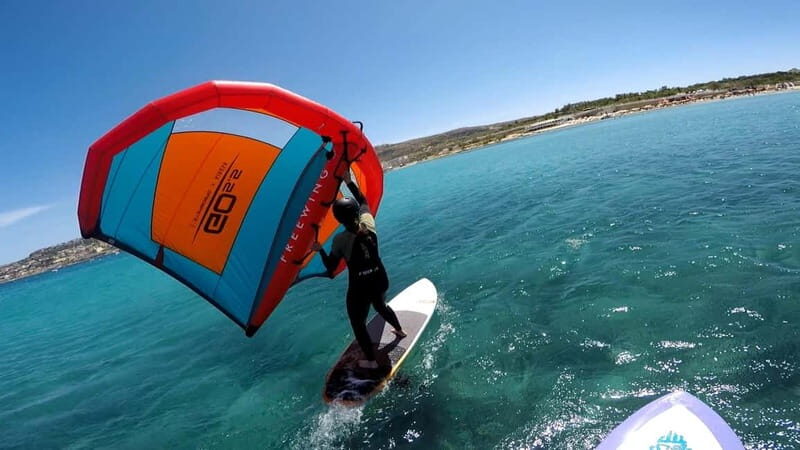 Mellieha Bay: Wing Foiling Lesson - Meeting Point and Setting