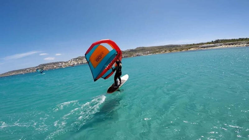 Mellieha Bay: Wing Foiling Lesson - The Land Session: Building Confidence