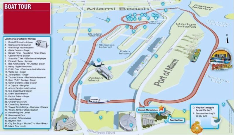 Miami: Biscayne Bay Millionaire's Homes Sightseeing Cruise - FAQ