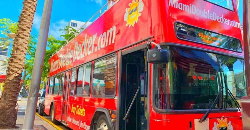 Miami: Double-Decker Bus Tour with Optional Boat Cruise - Key Points