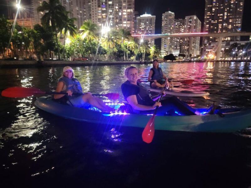 Miami: Guided LED-Lit Kayak Night Tour with Drinks - How It Feels to Be on the Water