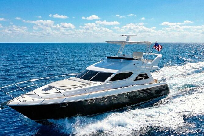 Miami Yacht Rental 58 ft + 1 Free Hr & 2 Jet Ski Rides | Boat Tour - Key Points