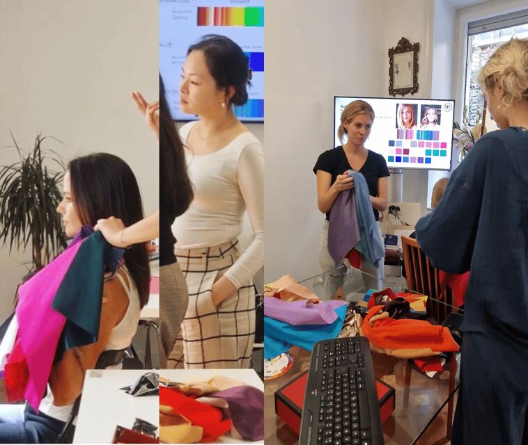 Milan: Art of Armocromia Color Analysis Workshop - Evaluating the Value