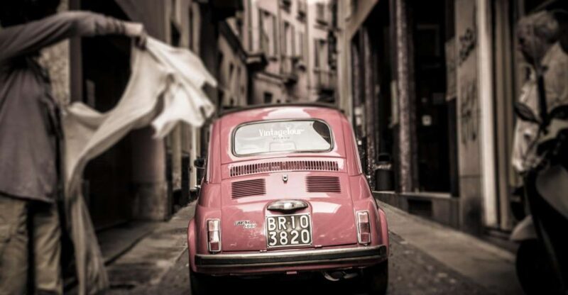 Milan: Night Tour by Vintage Fiat 500 (3hs, 3stops) - Key Points
