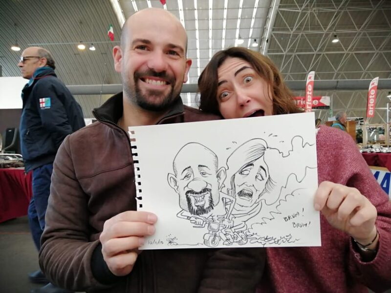 Milan: on the trail of Renzo Tramaglino with caricature to participants - Key Points