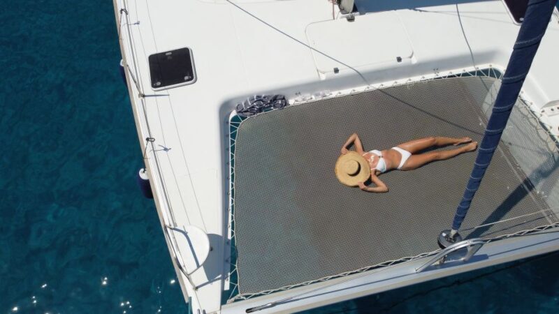 Milos: Full day Milos and Poliegos Catamaran Cruise - FAQs