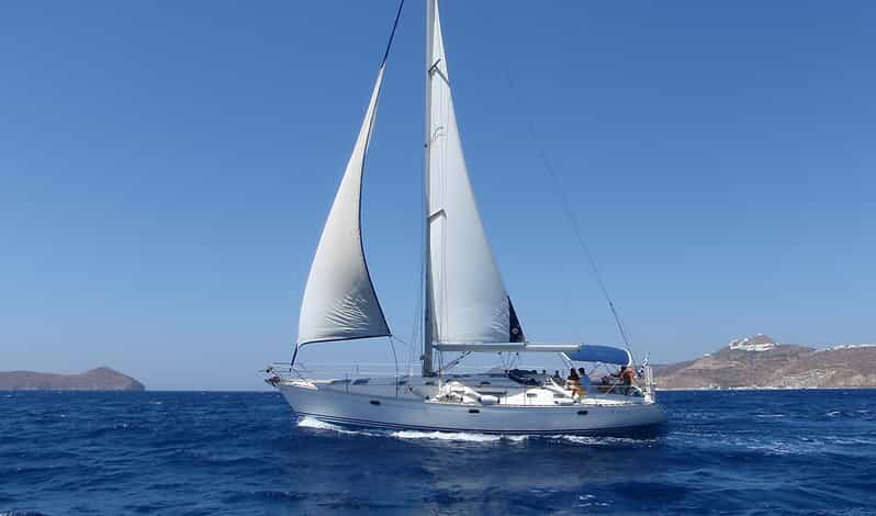 Milos: Kleftiko Semi Private Sailing Cruise with Lunch - Key Points