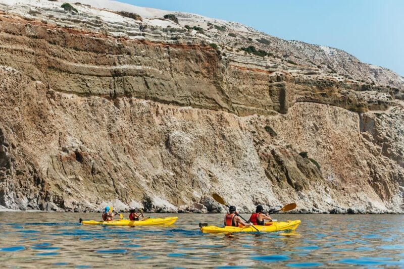 Milos: Tsigrado and Gerakas Beach Kayaking Tour - Practical Tips for Participants
