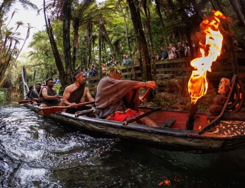 MITAI MAORI VILLAGE Night XP & Polynesian Spa from Auckland - Key Points