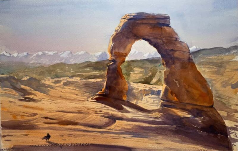 Moab: 5-Day Plein Air Watercolor Workshop with Carol Newsom - The Artistic Landscape of Moab