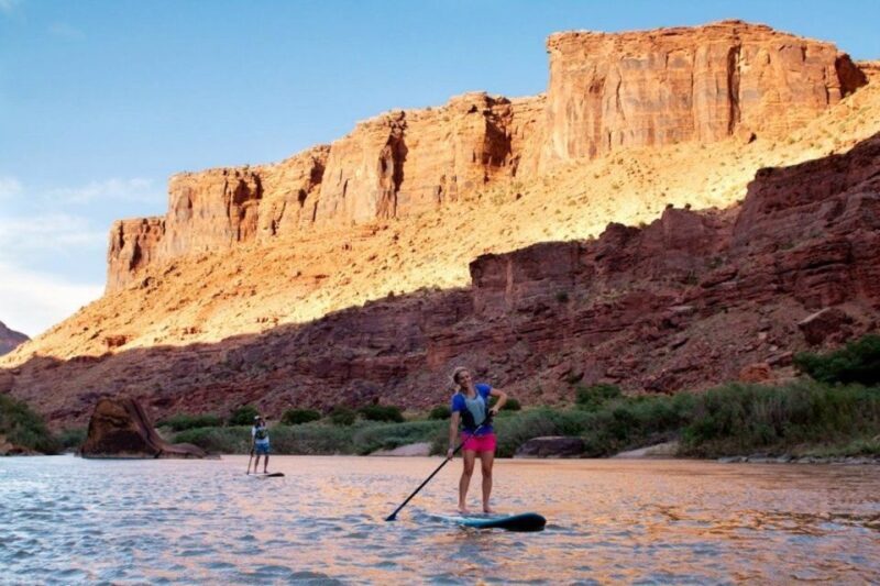 Moab: Stand-Up Paddleboard with small rapids on Colorado - An Authentic Paddleboarding Adventure in Moab