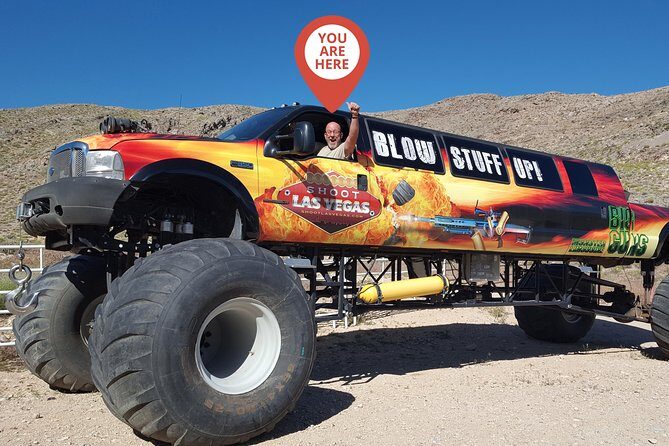 Monster Truck Drive and Shoot Combo Package - Exciting and Unconventional: A Review of the Monster Truck Drive and Shoot Combo in Las Vegas