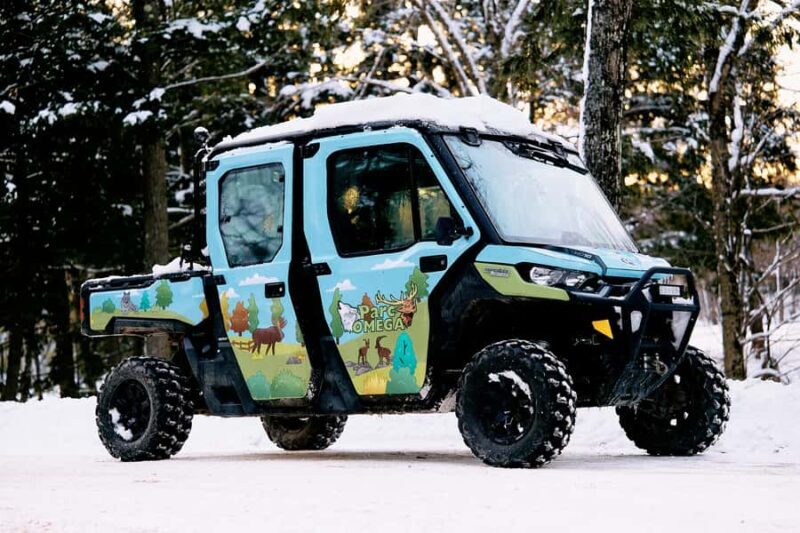 Montebello, QC: Parc Omega Guided Animal Feeding in an All-Terrain Vehicle - Key Points