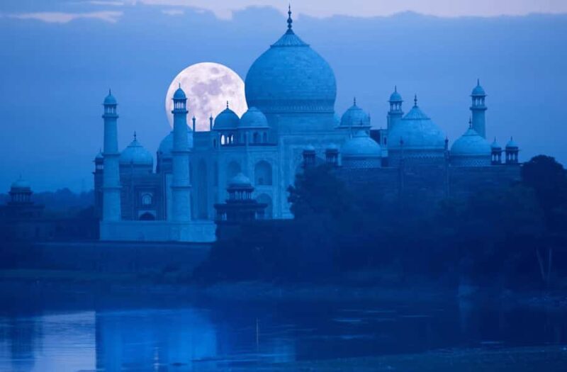 Moonlight Taj Mahal Tour from Yamuna River Side - Key Points
