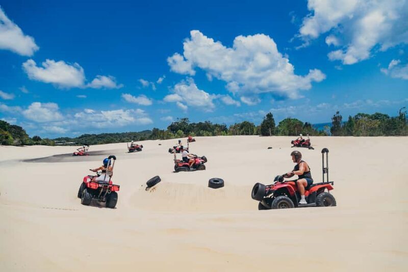Moreton Island: Tangalooma ATV Quad Bike and Helicopter Tour - ATV Quad Bike Experience
