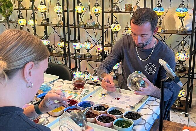 Mosaic Lamp Workshop - What to Expect at the Mosaic Lamp Workshop