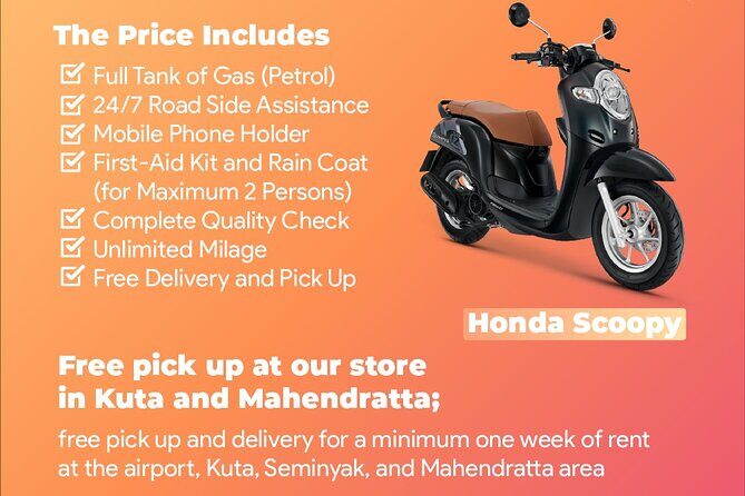 Motorbike Rental in Bali with Pick Up - The Sum Up
