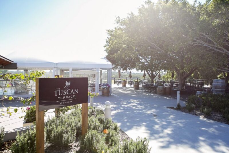 Mount Cotton: Winery Tour & Tasting with 3-Course Lunch - Lunch in the Tuscan-Style Terrace
