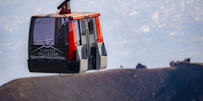 Mount Etna: Return Funivia dell'Etna Cable Car Ticket - The Return Trip