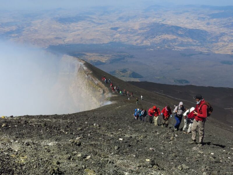 Mount Etna: Summit Crater Trek with Cable Car - Lava Tunnels and Crater Walks