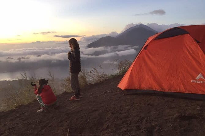 Mt Batur Camping (sunset & sunrise) - All Inclusive - Day 1: Sunset and Camping on the Volcano