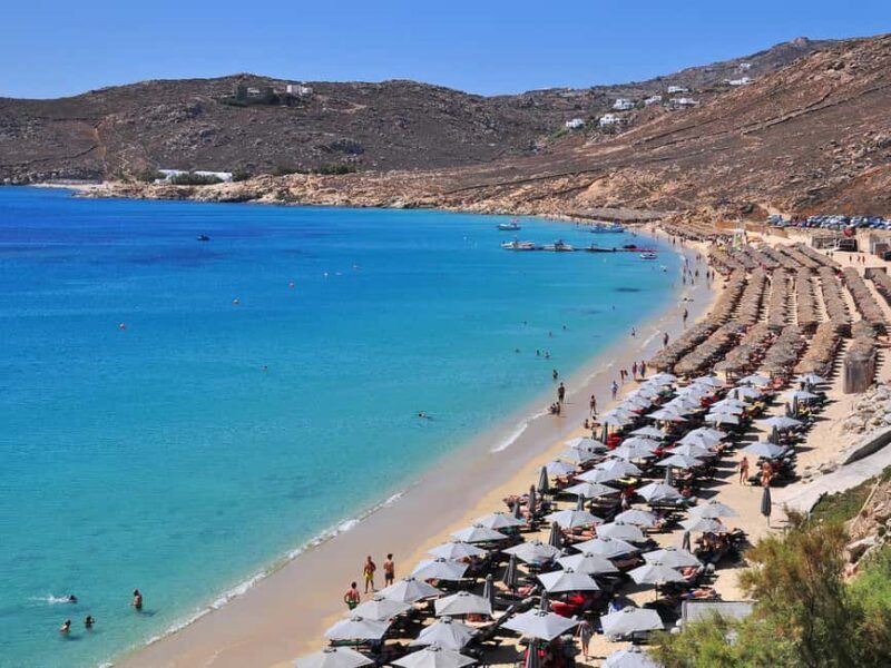 Mykonos: semi-private cruise around southcoastline of island - Key Points