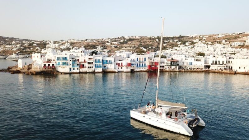 Mykonos Sunset Catamaran cruise with Transfer - The Sum Up